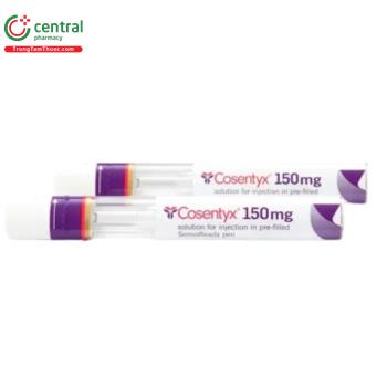 Thuốc Cosentyx 150mg điều trị bện vảy nến, viêm cột sống dinh khớp