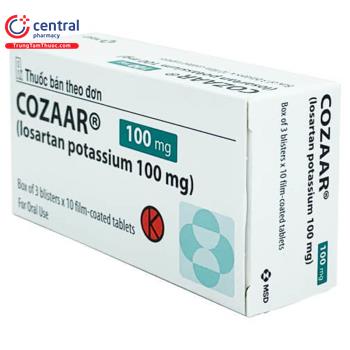 Thuốc Cozaar 100mg- thuốc điều trị bệnh tăng huyết áp