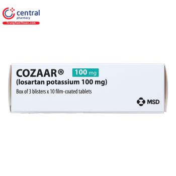 Thuốc Cozaar 100mg- thuốc điều trị bệnh tăng huyết áp