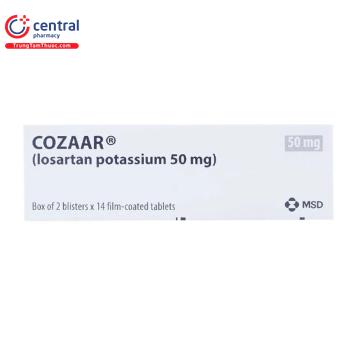 Thuốc Cozaar 50mg (Losartan 50mg) - Thuốc điều trị tăng huyết áp