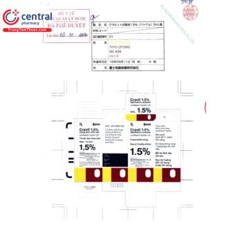 Thuốc Cravit 1.5% - Điều trị nhiễm khuẩn ở mắt, viêm tuyến lệ