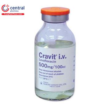 Thuốc Cravit i.v. 500mg/100ml - thuốc kháng sinh điều trị nhiễm khuẩn
