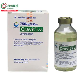 Thuốc Cravit I.V 750mg/150ml - Điều trị các nhiễm khuẩn nghiêm trọng
