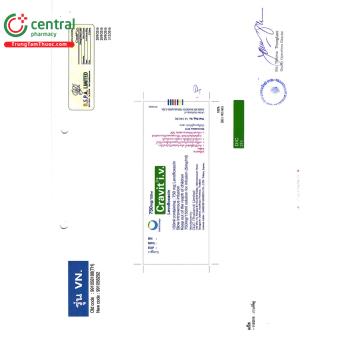 Thuốc Cravit I.V 750mg/150ml - Điều trị các nhiễm khuẩn nghiêm trọng