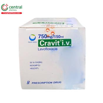 Thuốc Cravit I.V 750mg/150ml - Điều trị các nhiễm khuẩn nghiêm trọng