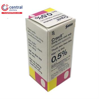 [CHÍNH HÃNG] Thuốc nhỏ mắt Cravit 0.5%: Chỉ định và liều dùng