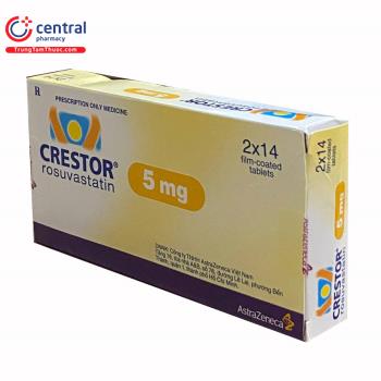 Thuốc Crestor 5mg điều trị nồng độ cholesterol máu tăng nguyên phát