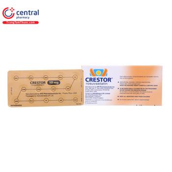 [CHÍNH HÃNG] Thuốc Crestor 10mg - Hạ mỡ máu hỗ trợ ăn kiêng