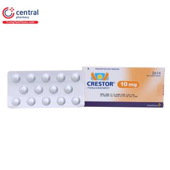 [CHÍNH HÃNG] Thuốc Crestor 10mg - Hạ mỡ máu hỗ trợ ăn kiêng