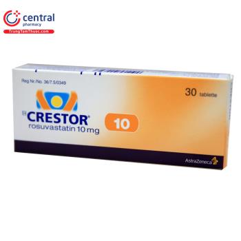 [CHÍNH HÃNG] Thuốc Crestor 10mg - Hạ mỡ máu hỗ trợ ăn kiêng