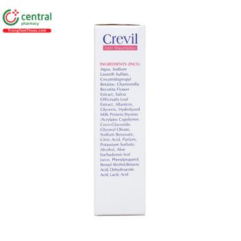 Dung dịch vệ sinh phụ nữ Crevil 300ml giúp vùng kín khô thoáng