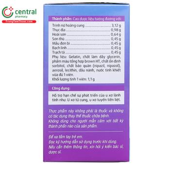 Thuốc Critta Trinh Nữ Hoàng Cung làm chậm phát triển khối u lành tính