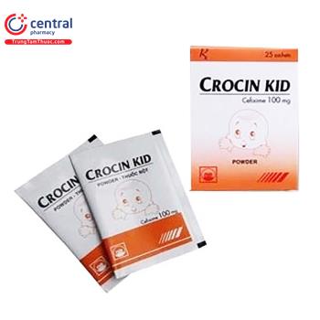 Thuốc Crocin Kid-100 (Cefixim 100mg): tác dụng, chỉ định, liều dùng