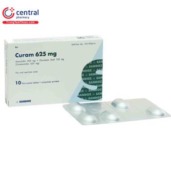 [CHÍNH HÃNG] Thuốc Curam 625mg (hộp 20 viên) - Điều trị nhiễm khuẩn