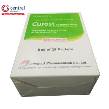 Thuốc Curost Granules 4mg điều trị và dự phòng hen phế quản