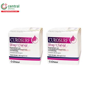 Thuốc Curosurf 120mg/1,5ml (Phospholipid chiết từ phổi lợn) điều trị ...