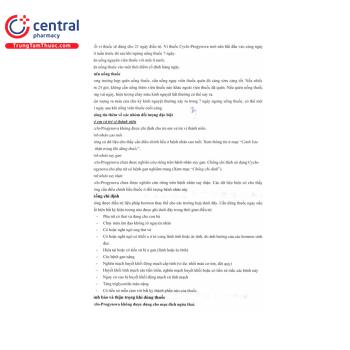 [CHÍNH HÃNG] Thuốc Cyclo-Progynova: điều trị thiếu Estrogen