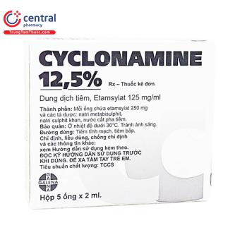 Thuốc Cyclonamine 12,5% - Thuốc có tác dụng cầm máu
