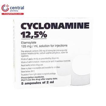 Thuốc Cyclonamine 12,5% - Thuốc có tác dụng cầm máu
