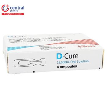 [CHÍNH HÃNG] Thuốc D-Cure 25.000IU - Điều trị thiếu vitamin D
