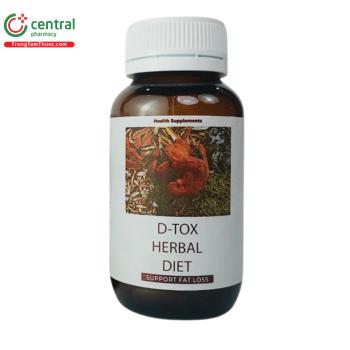 Thuốc D-tox Herbal Diet hỗ trợ chuyển hóa chất béo, cải thiện mỡ máu