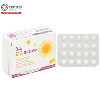D3 Active Denk hỗ trợ trong việc hấp thu calci, nâng cao sức khỏe xương