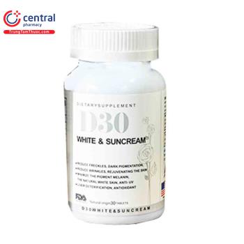[CHÍNH HÃNG] Thuốc D30 White & Suncream- làm đẹp da, chống lão hóa