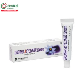 Thuốc Daehwa Acyclovir Cream điều trị nhiễm virus herpes simplex ở da