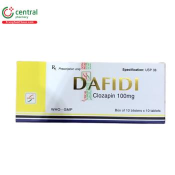 Thuốc Dafidi 100mg - điều trị tâm thần phân liệt kháng trị hiệu quả
