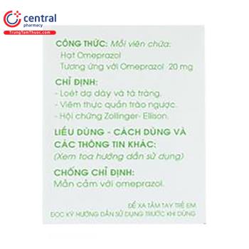 [CHÍNH HÃNG] Thuốc Dafrazol 20mg điều trị loét dạ dày - tá tràng