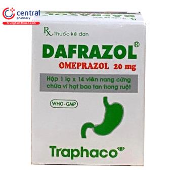[CHÍNH HÃNG] Thuốc Dafrazol 20mg điều trị loét dạ dày - tá tràng
