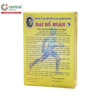 Đại Bổ Hoàn - Hoạt huyết, dưỡng não, bổ thân, bảo vệ sụn khớp