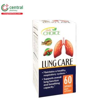 Viên uống Daily Choice Lung Care tăng cường sức khỏe cho đường hô hấp