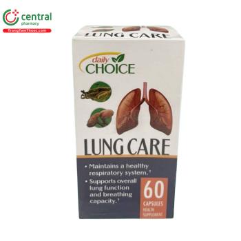 Viên uống Daily Choice Lung Care tăng cường sức khỏe cho đường hô hấp