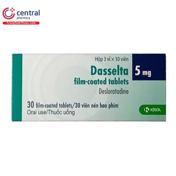 [CHÍNH HÃNG] Thuốc Dasselta 5mg - điều trị viêm mũi dị ứng