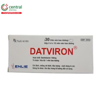 Thuốc Datviron 150mg - điều trị viêm đa dây thần kinh do tiểu đường
