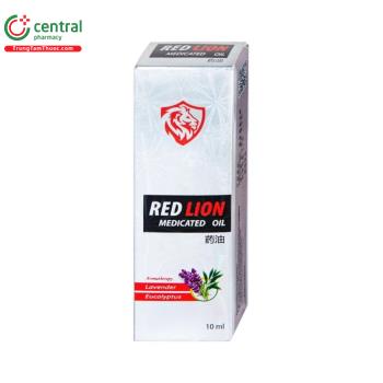 Dầu lăn Red Lion Medicated Oil White - Hỗ trợ làm ấm vùng xoa hiệu quả