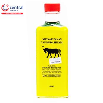 [CHÍNH HÃNG] Dầu xoa Minyak Panas Cap Kuda Hitam giúp giảm sưng đau