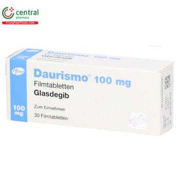 Thuốc Daurismo 100mg điều trị ung thư bạch cầu dòng tủy cấp tính