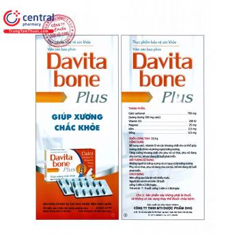[CHÍNH HÃNG] Thuốc Davita Bone Plus - Cho xương chắc khỏe
