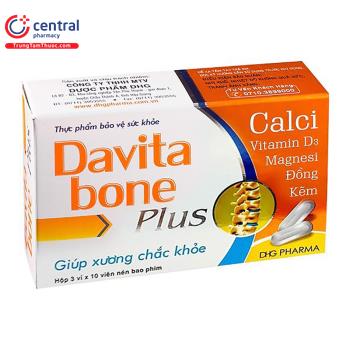 [CHÍNH HÃNG] Thuốc Davita Bone Plus - Cho xương chắc khỏe