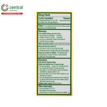 Dung dịch nhỏ tai Debrox Earwax Removal Aid - hỗ trợ loại bỏ ráy tai