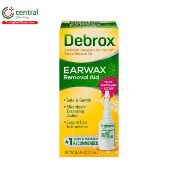 Dung dịch nhỏ tai Debrox Earwax Removal Aid - hỗ trợ loại bỏ ráy tai