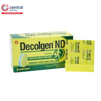 Thuốc Decolgen ND (Vỉ 4 viên): điều trị triệu chứng cảm cúm, sổ mũi