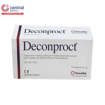 [CHÍNH HÃNG] Thuốc đặt Deconproct hỗ trợ điều trị trĩ và táo bón