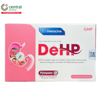 Thuốc DeHP giúp giảm viêm loét dạ dày, ngăn ngừa vi khuẩn HP tái phát