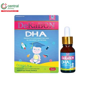 Dekabon DHA hỗ trợ phát triển trí não, thị lực, tim mạch khỏe mạnh