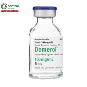 Thuốc Demerol 100mg/ml - Chỉ định kiểm soát các cơn đau cấp tính