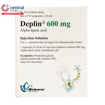 Thuốc Deplin 600mg điều trị tiểu đường, viêm đa dây thần kinh