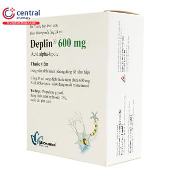 Thuốc Deplin 600mg điều trị tiểu đường, viêm đa dây thần kinh